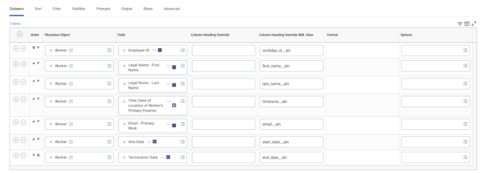 Integrating Align and Workday